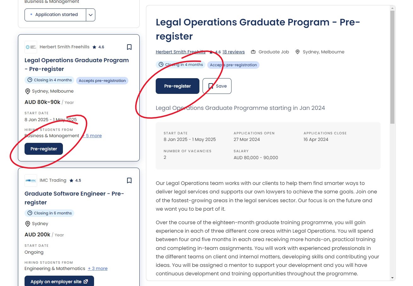 Introducing our improved pre-register and apply direct process!