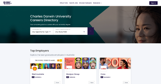 The Charles Darwin University Careers Directory for students