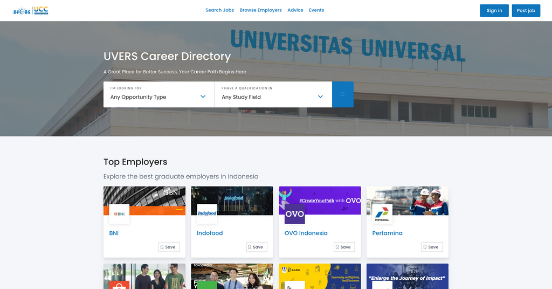 The Universitas Universal Careers Directory for students