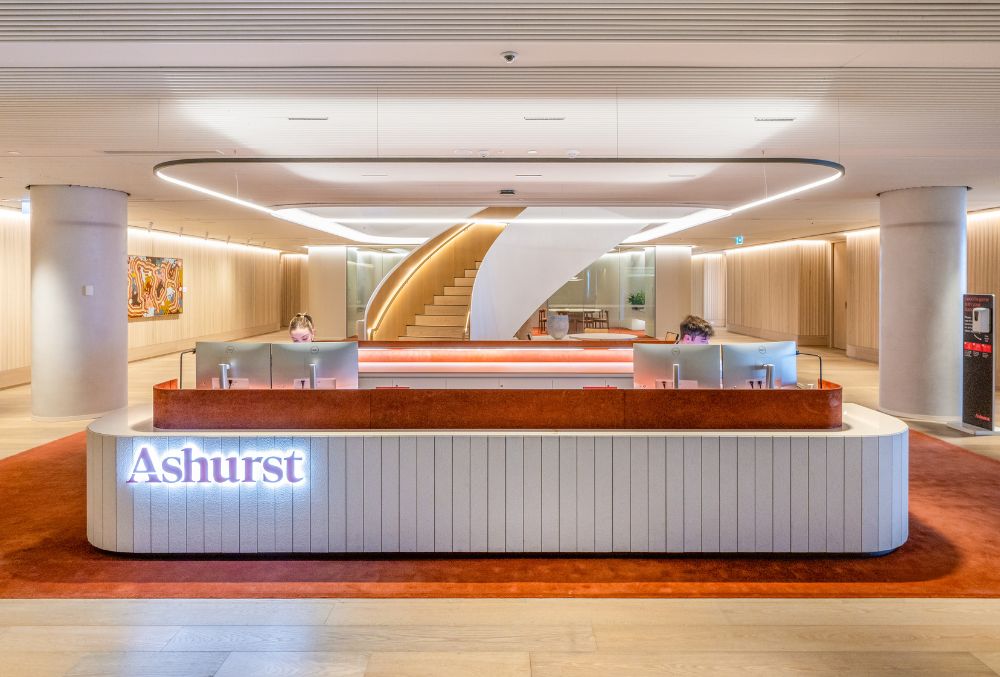 Ashurst Office Tour at South Tower, Level 16/80 Collins St., Melbourne