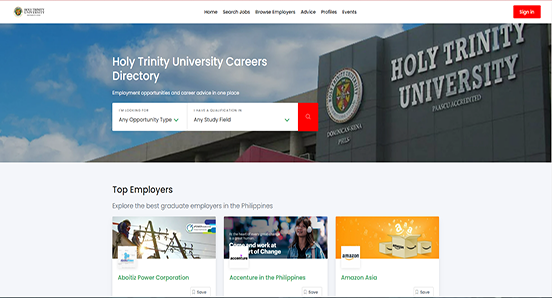 Holy Trinity University Careers Directory