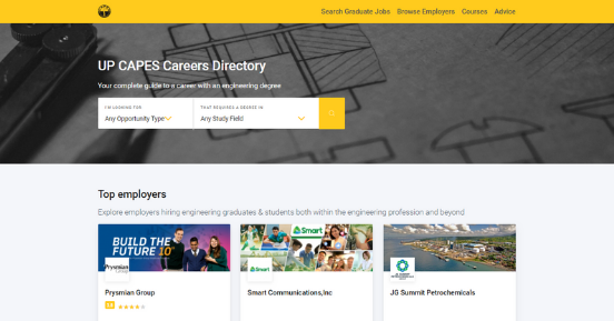 The UP CAPES Careers Directory for engineering students