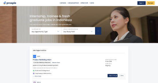 Lowongan Kerja untuk magang, management trainee & fresh graduate di ...