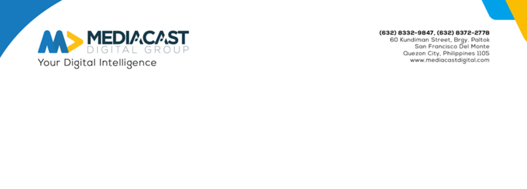 Mediacast Digital Group Internships, On the Job Training (OJT) and ...