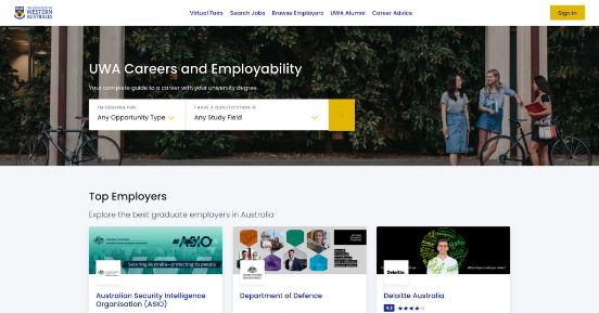 The UWA Careers and Employability Directory for students